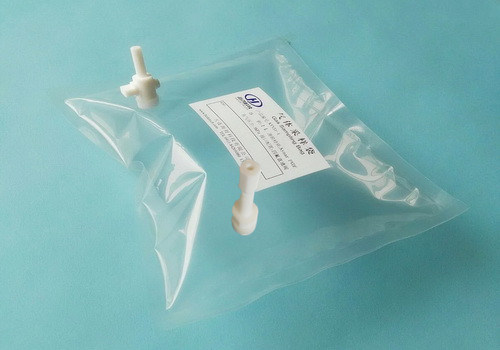 Kynar PVDF gas sampling bag with PTFE valve & septum port syringe ...