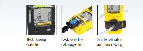 Honeywell BW GasAlert MicroClip XT Portable Multi-Gas Detector (O2/CO ...